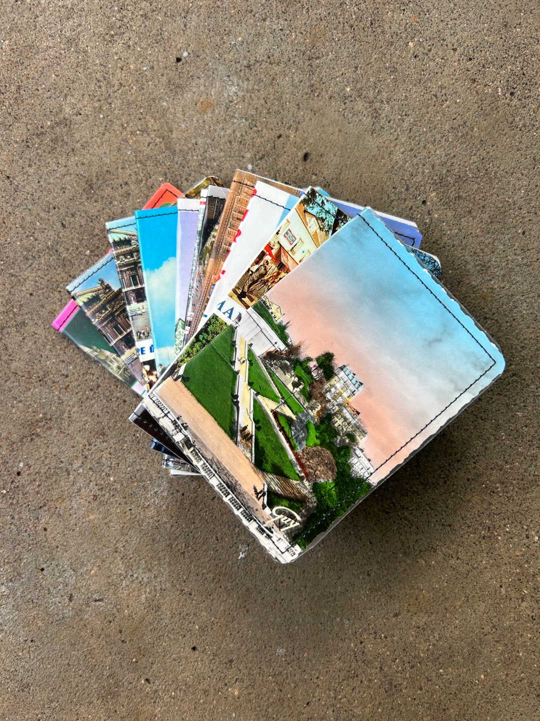 Slim Wallet- Vintage Postcards of Paris, France- Choose 1 - Etsy