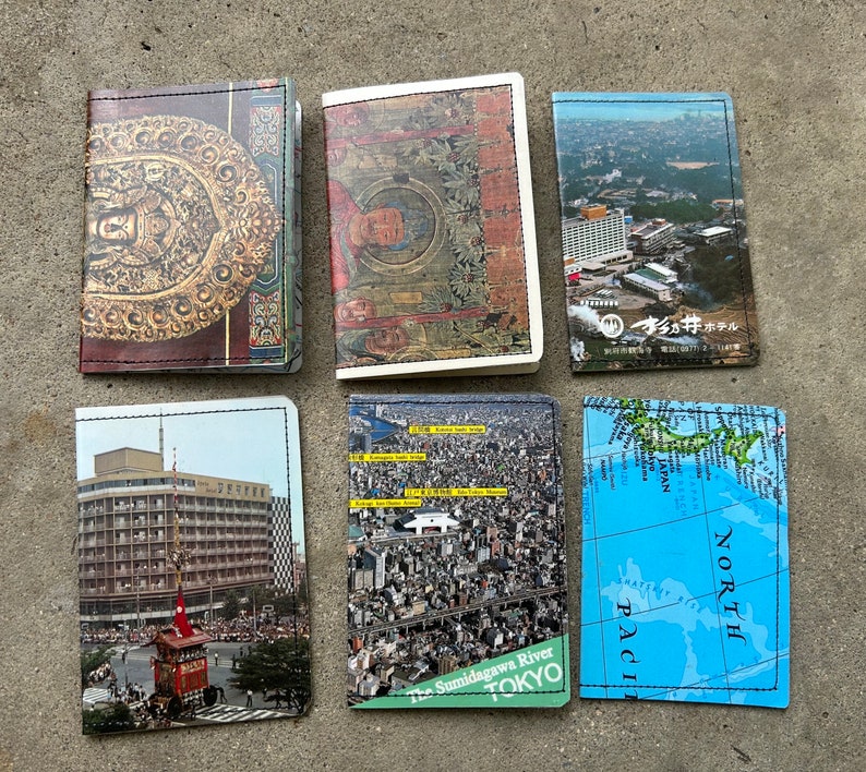 Slim Wallet- Vintage Postcards, Maps of Japan, China- Choose 1 - Etsy