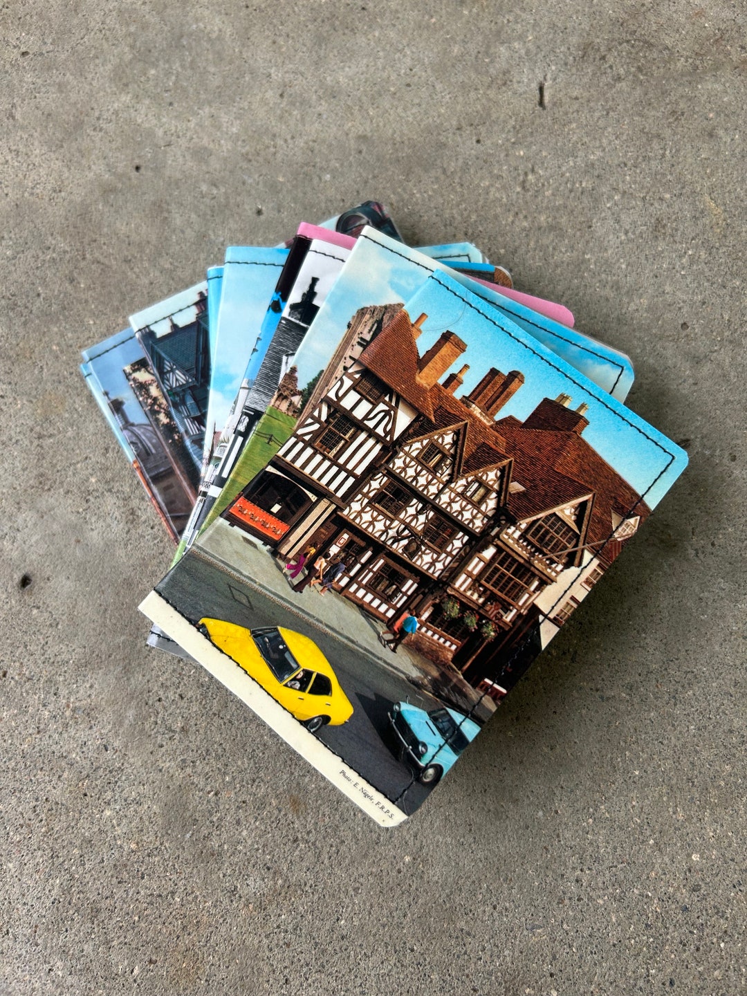 Slim Wallet- Vintage Postcards of England - Choose 1 - Etsy