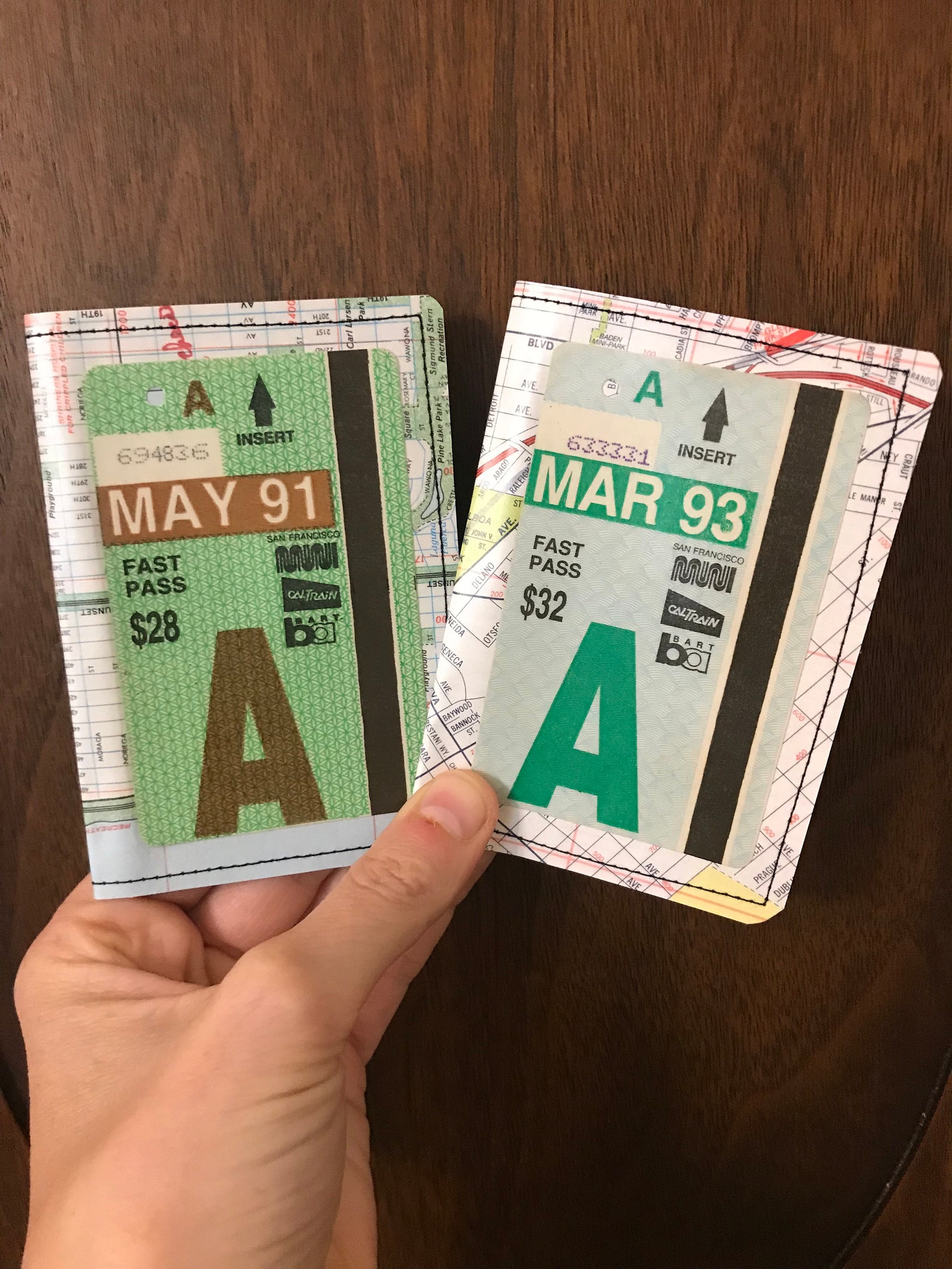 Slim Wallet San Francisco Real Muni Fast Pass Choose 1 - Etsy