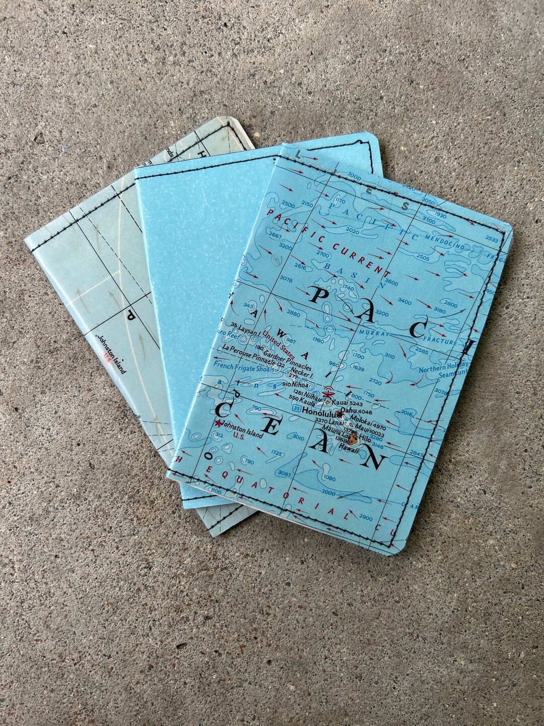 Slim Wallet- Vintage Maps of Hawaii- Choose 1 - Etsy