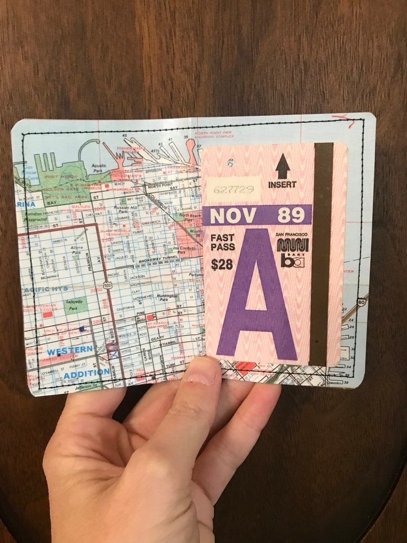 Slim Wallet San Francisco Real Muni Fast Pass Choose 1 | Etsy