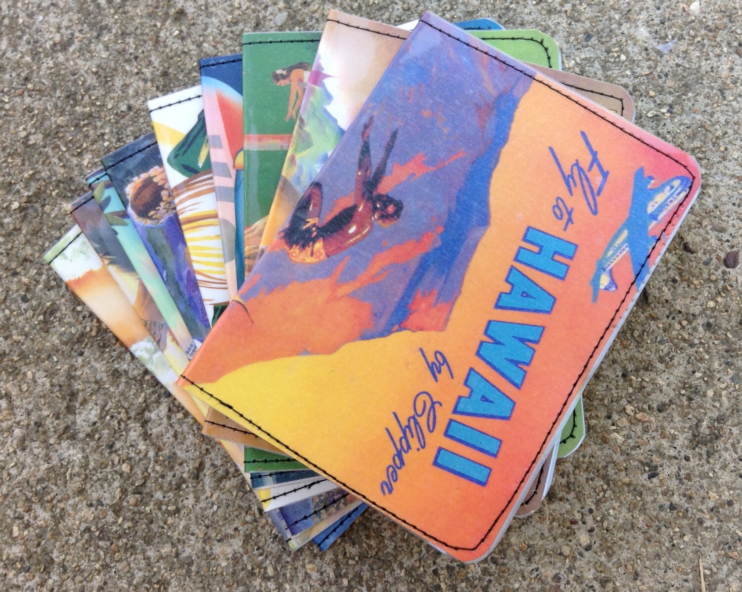 Slim Wallet- Hawaiian Travel Ad Postcards- Choose 1 - Etsy