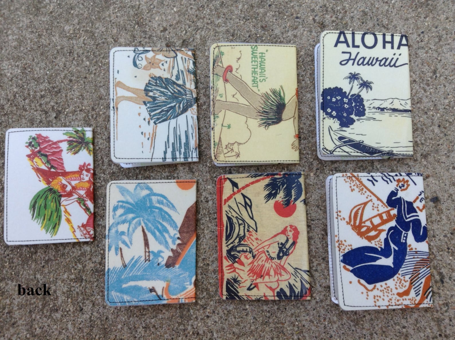 Slim Wallet 40's Hawaiian Art Postcard Choose 1 - Etsy