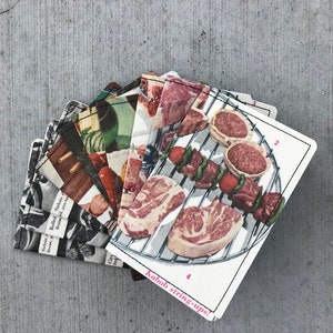 Slim Wallet- Vintage Cookbooks, Meats- Choose 1 - Etsy