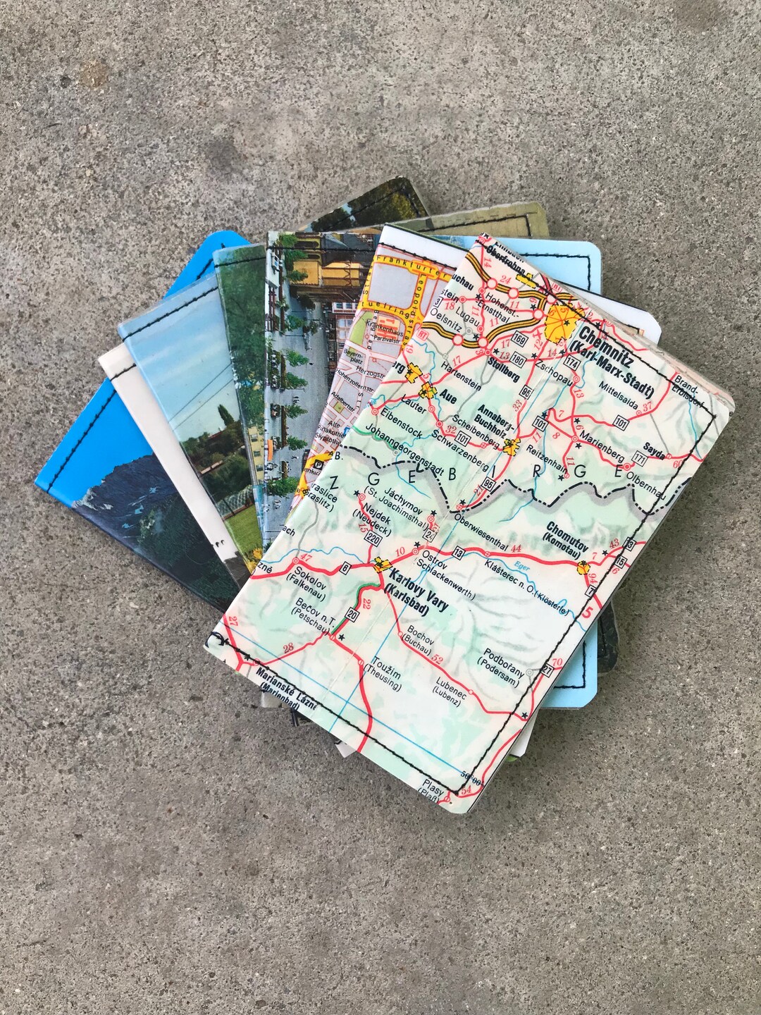 Slim Wallet Vintage Postcards of Germany Choose 1 - Etsy