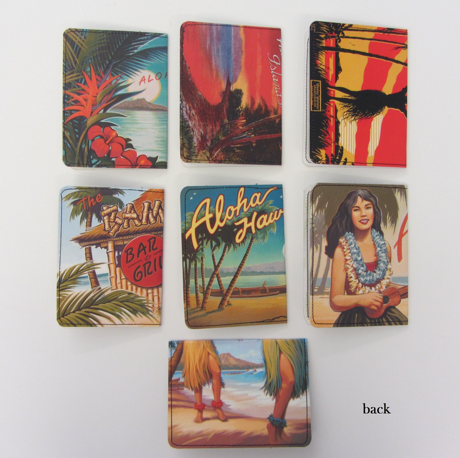 Slim Wallet- Hawaii Aloha Hula Postcard- Choose 1 - Etsy