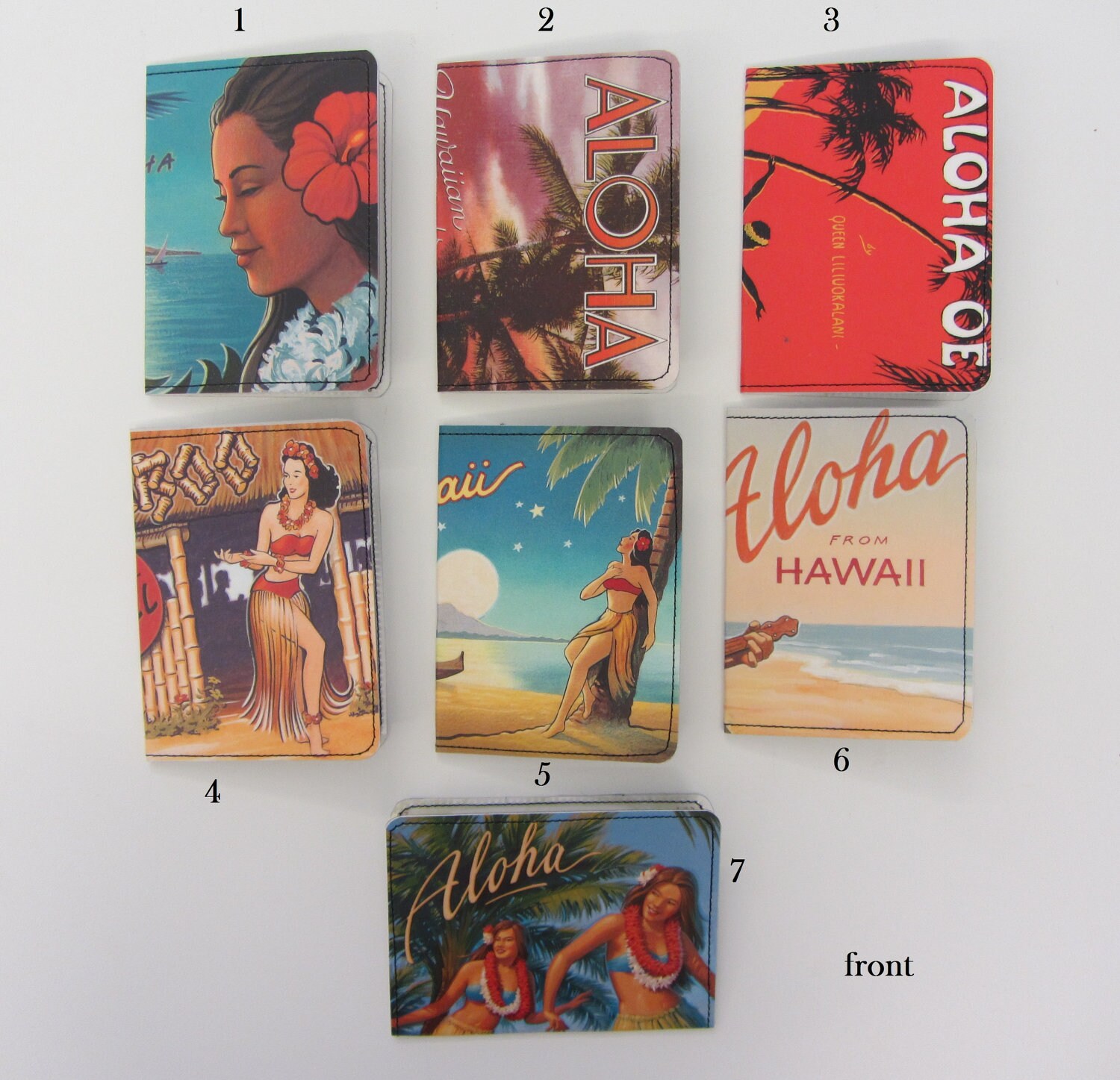 Slim Wallet- Hawaii Aloha Hula Postcard- Choose 1 - Etsy
