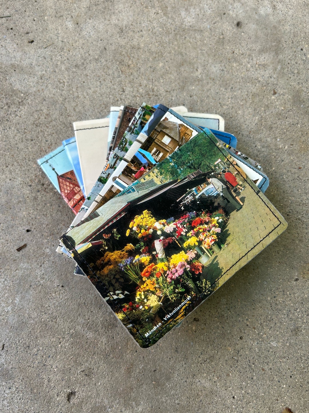 Slim Wallet Vintage Postcards of Germany, Austria, Denmark Choose 1 - Etsy