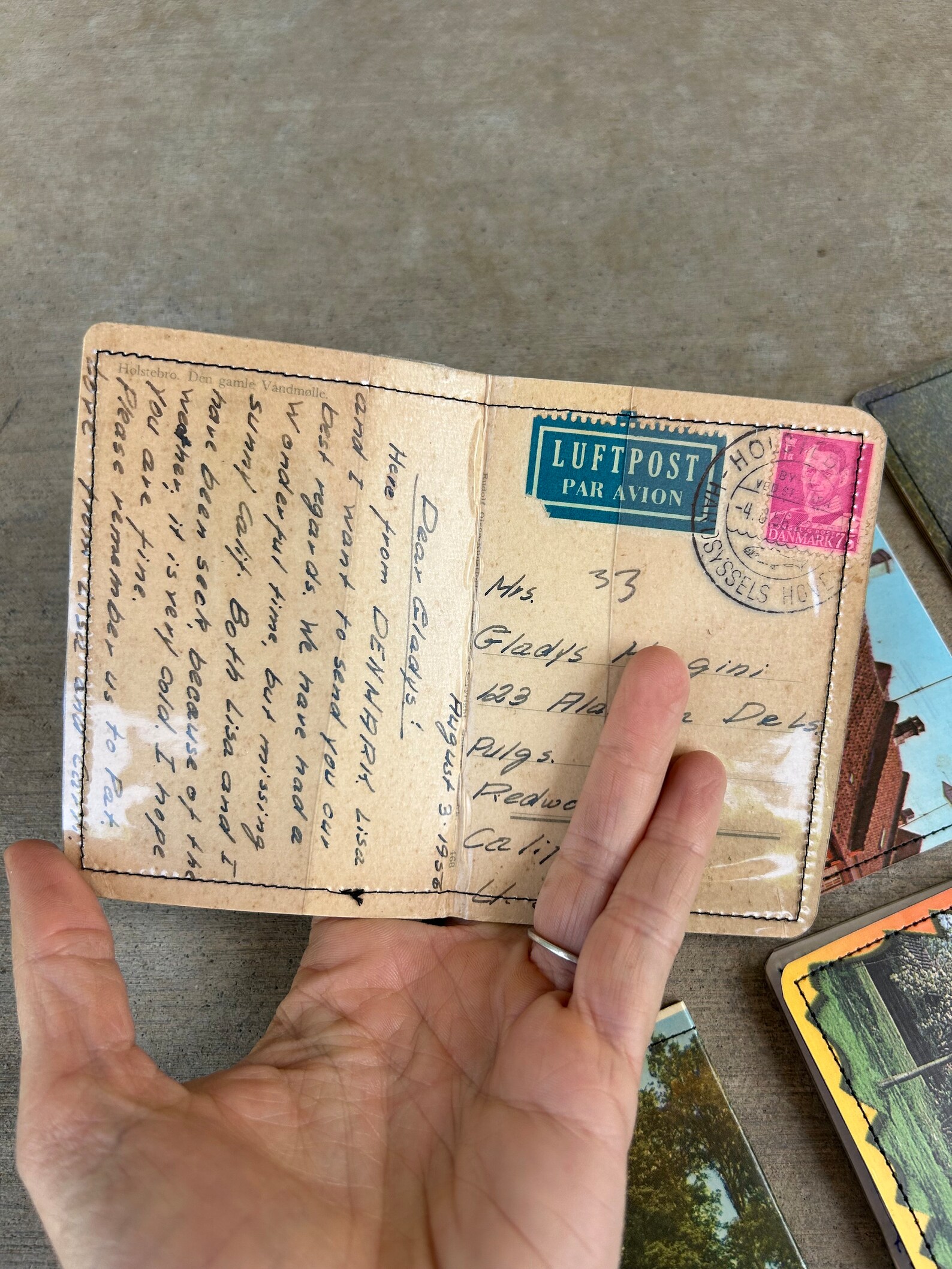 Slim Wallet Vintage Postcards of Scandanavia Choose 1 - Etsy