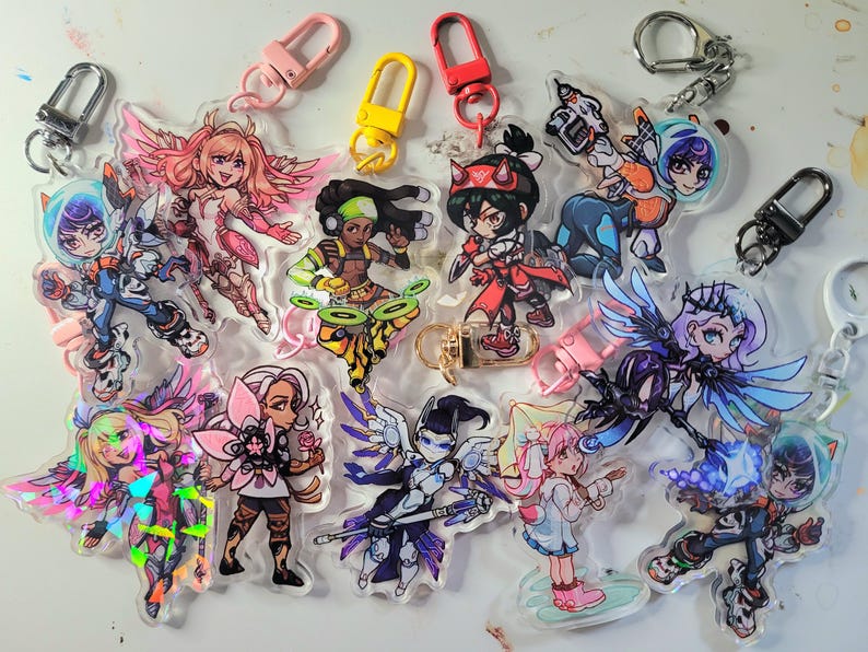 Atlantic Mercy Overwatch 2 Acrylic Keychain - Etsy