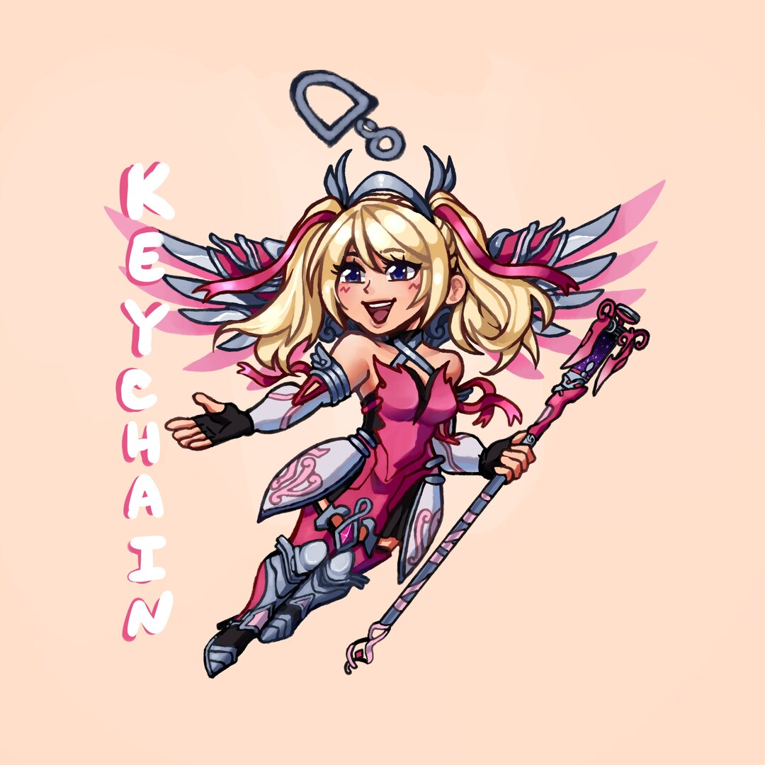 Overwatch Acrylic Keychain : Pink Mercy 3 - Etsy
