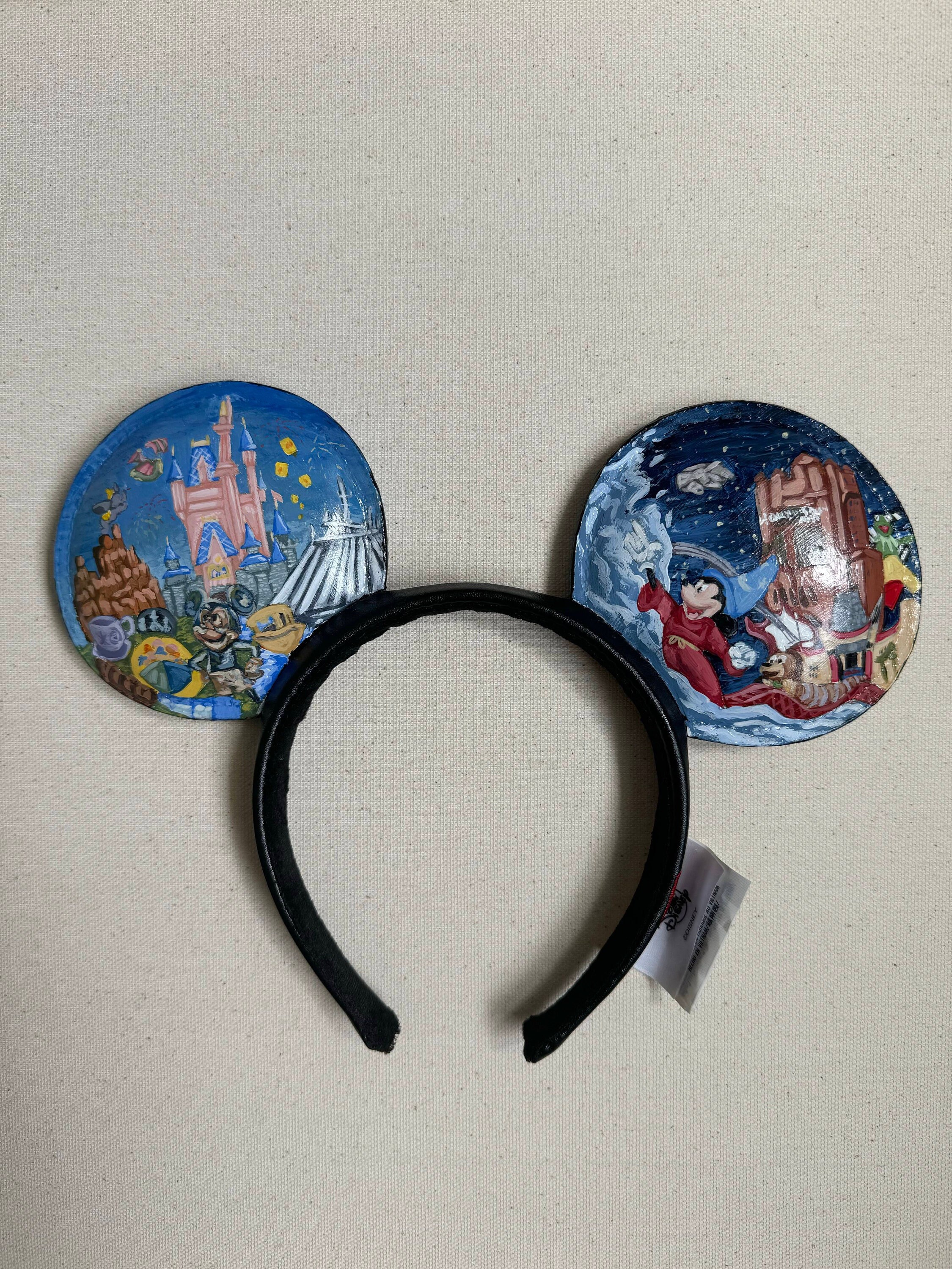 Customized Hand Painted Mickey/minnie Ears Travel Vacation Headband ...