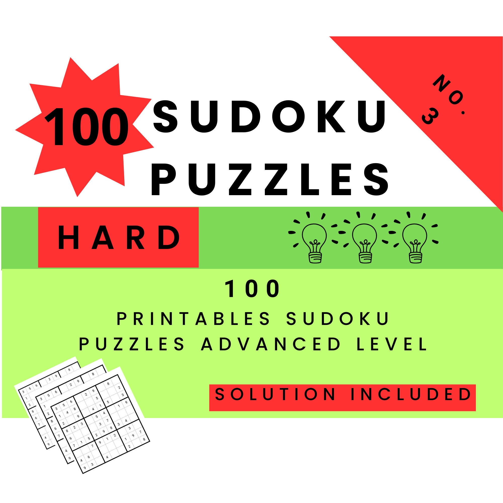 Sudoku Puzzles Hard Level, Adult Printable Games, Family Games, Sudoku ...