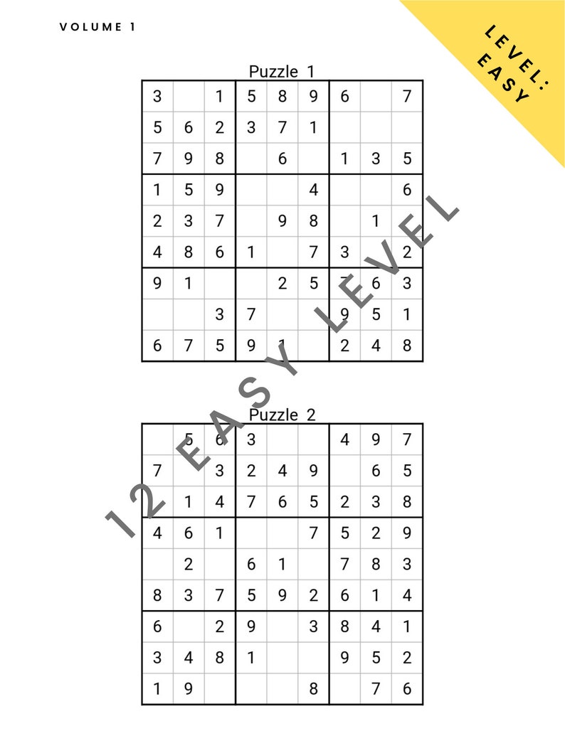 Sudoku Puzzles, Adult Printable Games, Kids Printable Games, Family ...