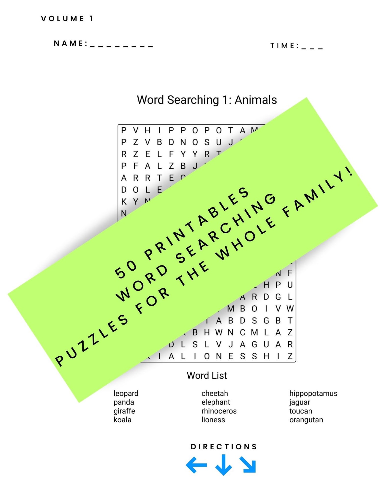 Word Search, Adult Printable Games, Kids Printable Games, Family Games ...