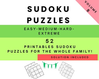 Sudoku Puzzles Hard Level, Adult Printable Games, Family Games, Sudoku ...