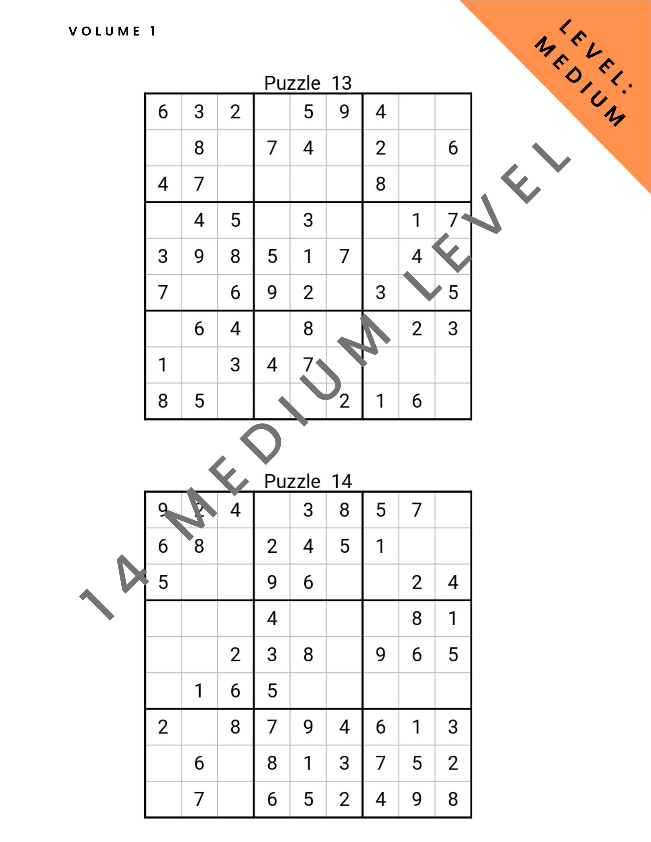 Sudoku Puzzles, Adult Printable Games, Kids Printable Games, Family ...