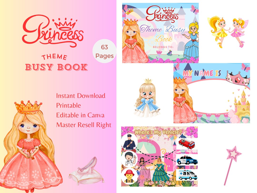 Princess Theme, Busy Book Printable, Preschool Activities, Homeschool ...