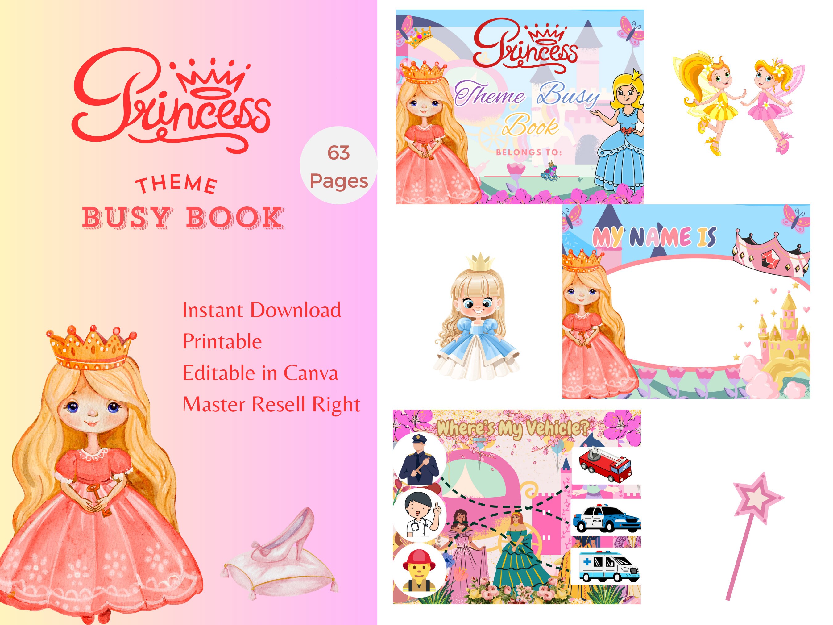 Princess Theme, Busy Book Printable, Preschool Activities, Homeschool ...