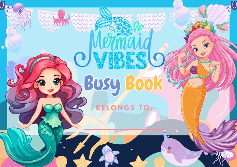 Mermaid Theme, Busy Book Printable, Preschool Activities, Homeschool ...