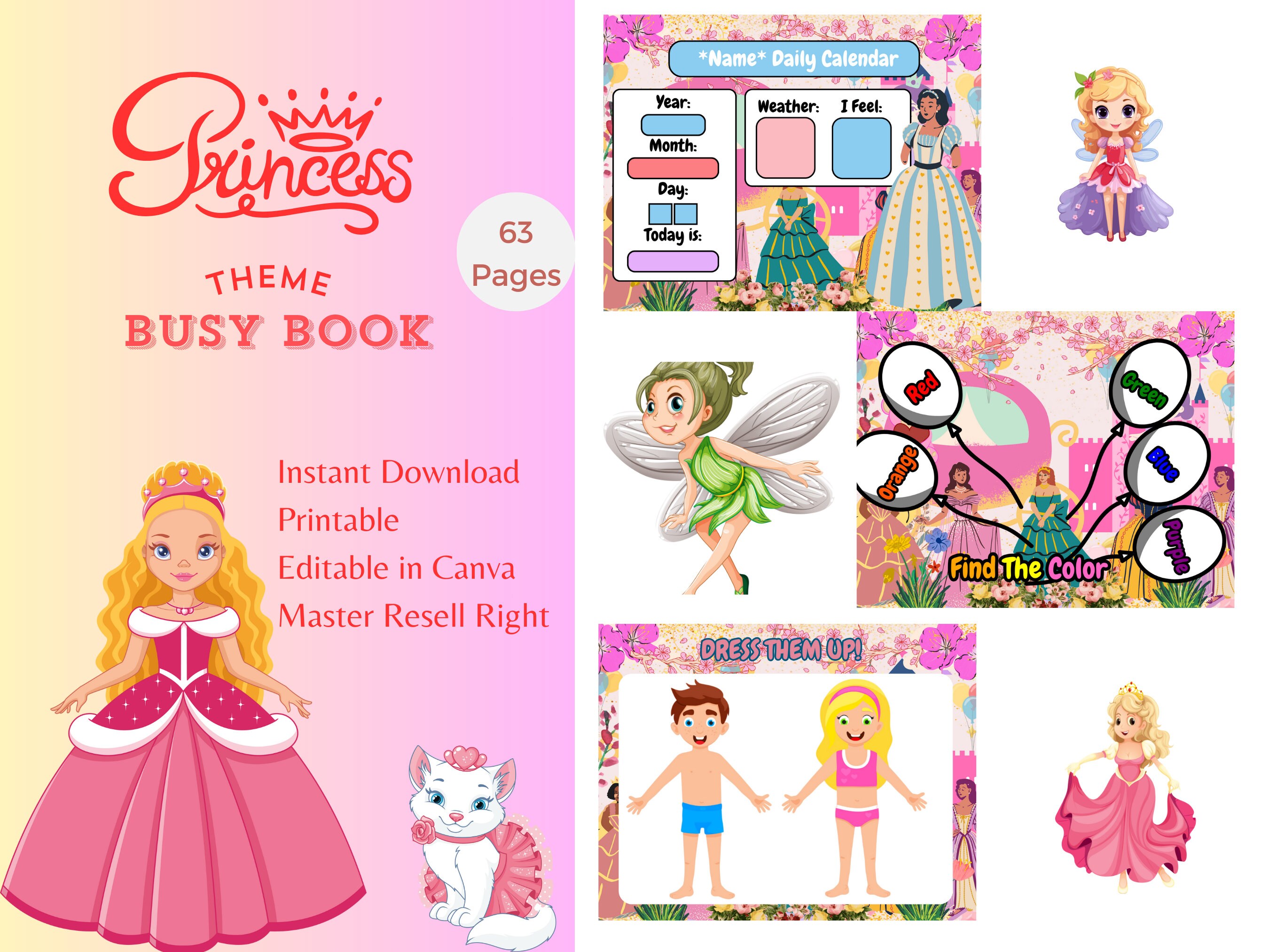 Princess Theme, Busy Book Printable, Preschool Activities, Homeschool ...