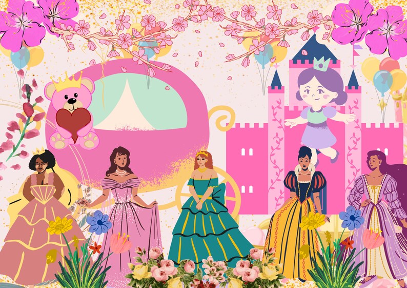 Princess Theme Busy Book Printable, Homeschool Activity (digital ...