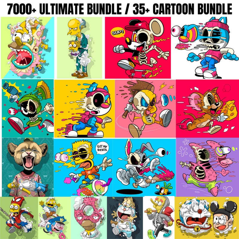 Cartoon Vector Streetwear - Etsy