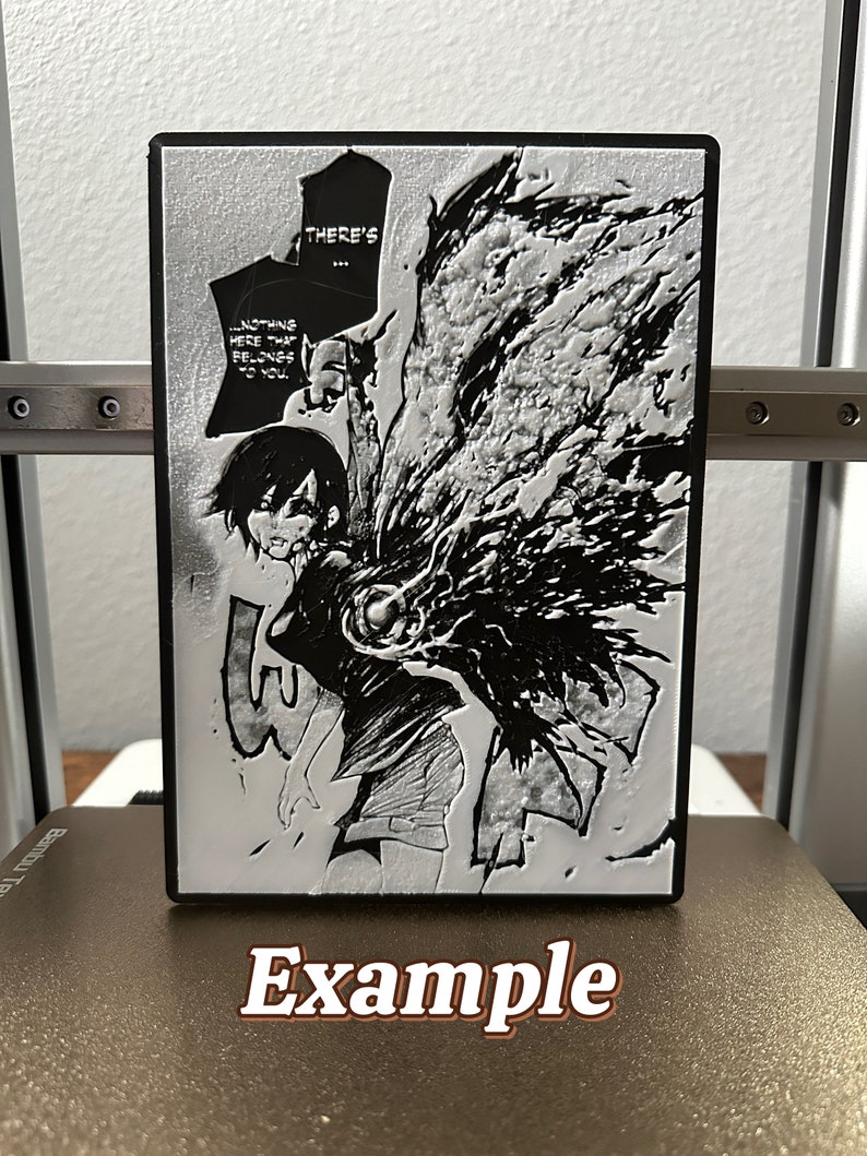 Custom 3d Printed Manga Panel - Etsy