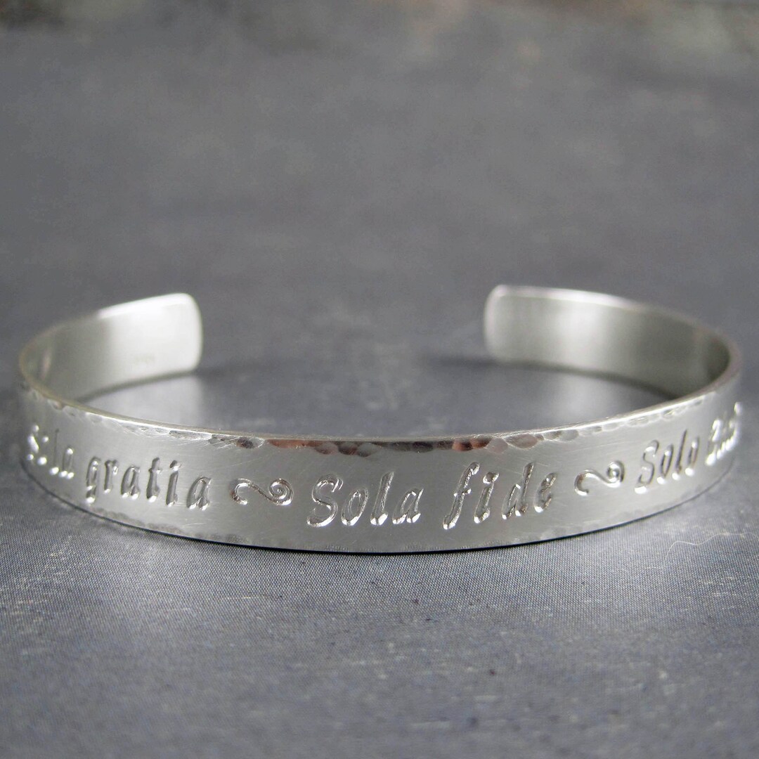 Personalized Engraved Sterling Silver Bracelet for Women, Custom Hand ...