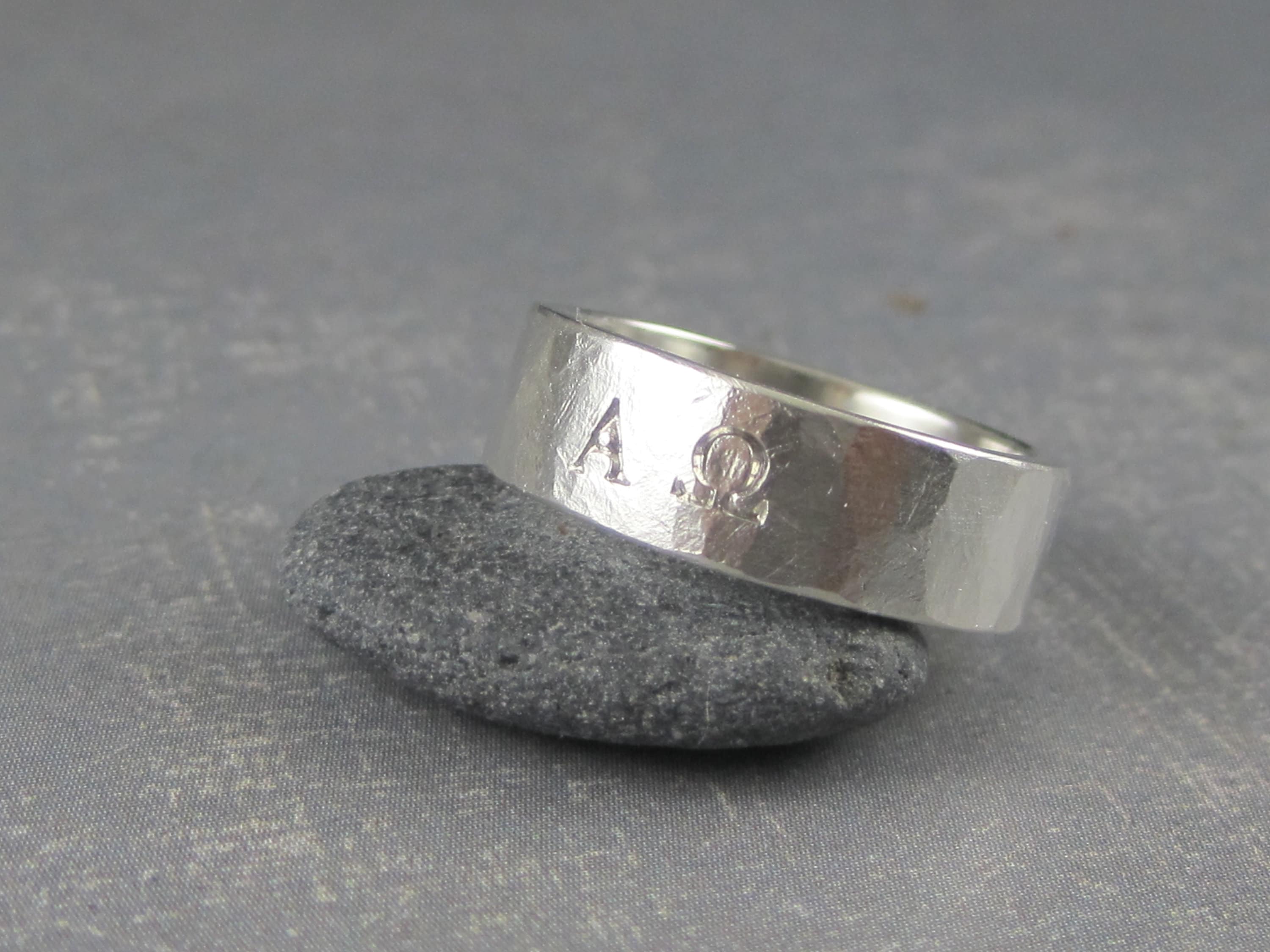 Alpha Omega ring sterling silver christian jewelry | Etsy
