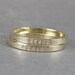 Engraved Gold Ring Personalized Gold Ring Solid 14k or 10k - Etsy