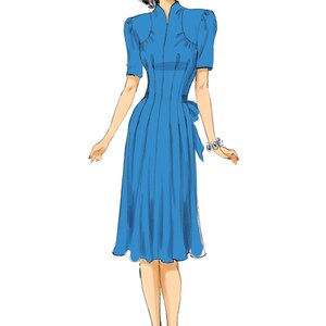 Butterick Pattern 6485 40's Dress, Swing Dress, Big Band Dress, Diesel ...