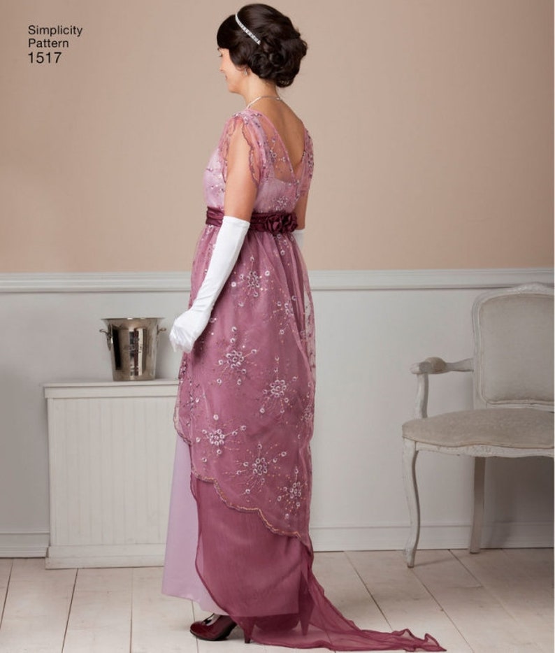 Simplicity 1517-regency Gown/dress-pride N Prejudice Gown - Etsy