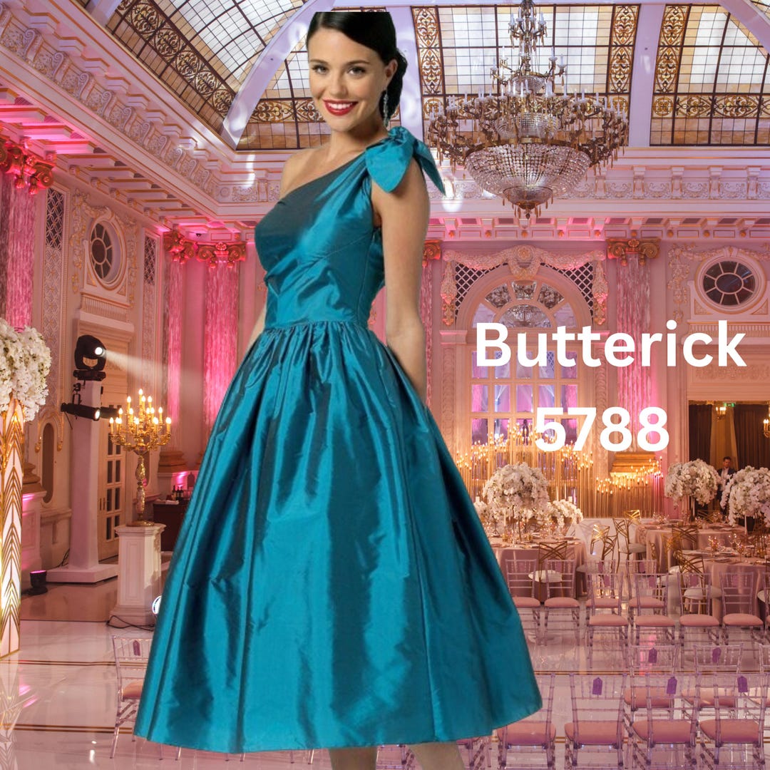 Butterick Pattern 5708 Misses' Classic 53's Misses' Dress With Shoulder ...