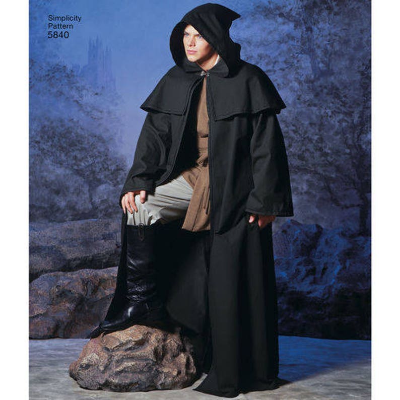 Simplicity Sewing Pattern 5840-cloak,star Wars, Jedi, Harry Potter ...
