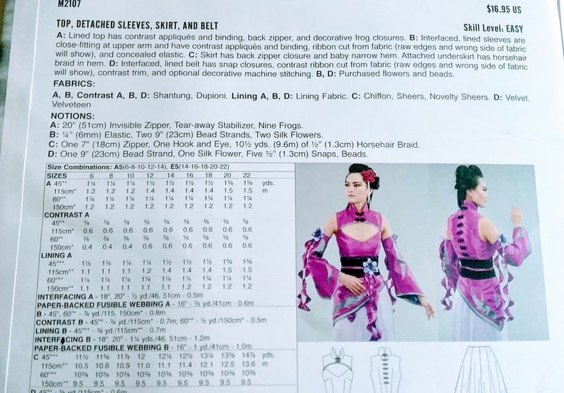 Mccall's Cosplay Pattern 2107 She Cut Anime Martial Arts | Etsy