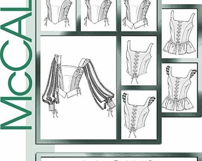 Diy Sewing Pattern Mccall's Sewing Pattern 4107 Lace up Corset Pattern ...
