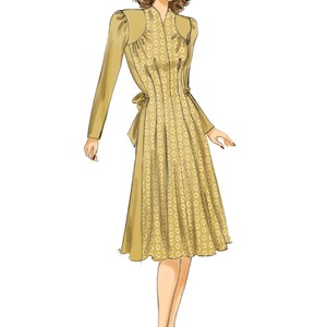 Butterick Pattern 6485 40's Dress, Swing Dress, Big Band Dress, Diesel ...