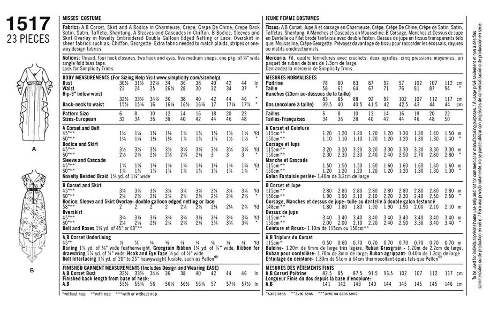 Simplicity 1517-regency Gown/dress-pride N Prejudice Gown - Etsy