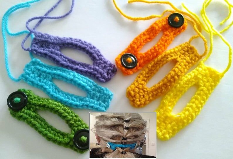 Ear Savers Crochet Mask Ear protectorsPonytail Ear | Etsy