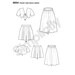 Simplicity Pattern 8654 Retro 40's Vintage Tie Front Top Skirt and ...