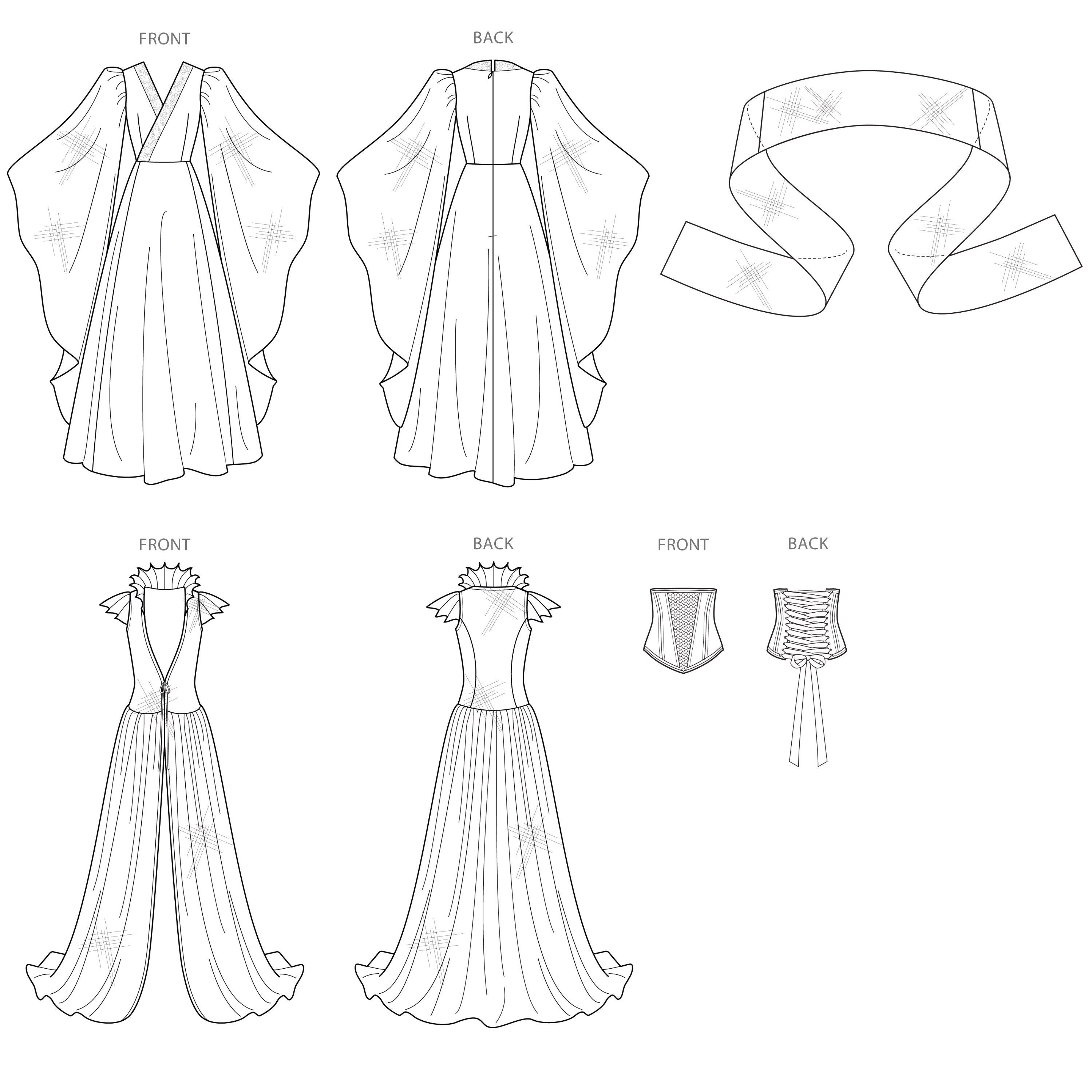 Simplicity Sewing Pattern 8971-kimono Fantasy Fairy Costume Pattern ...