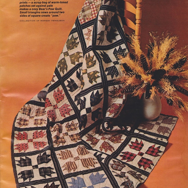 Quilt Bear Paw Patterns - Etsy