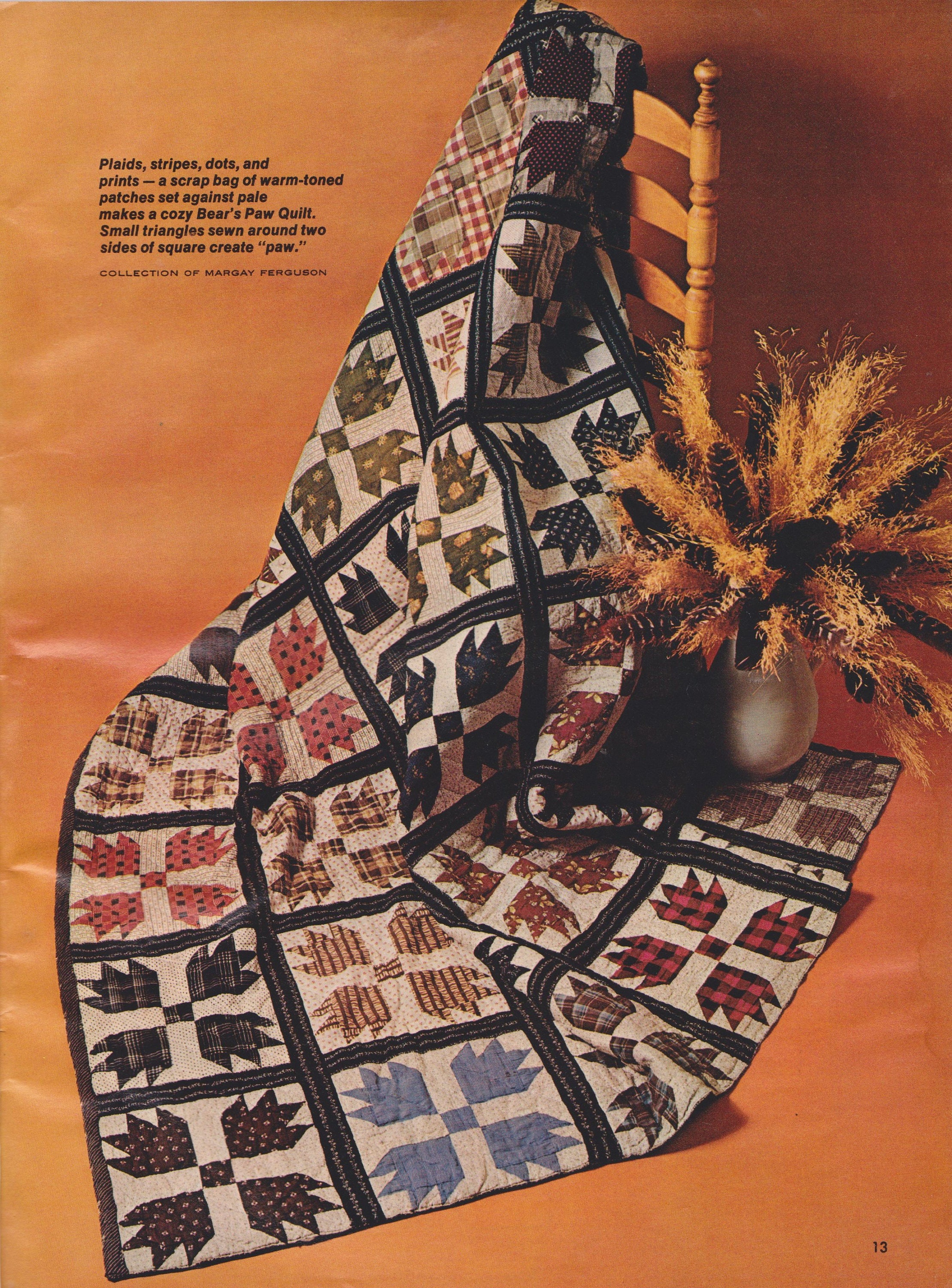 Bear Paw Quilt Pattern-pdf Pattern - Etsy