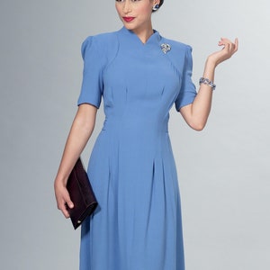 Butterick Pattern 6485 40's Dress, Swing Dress, Big Band Dress, Diesel ...