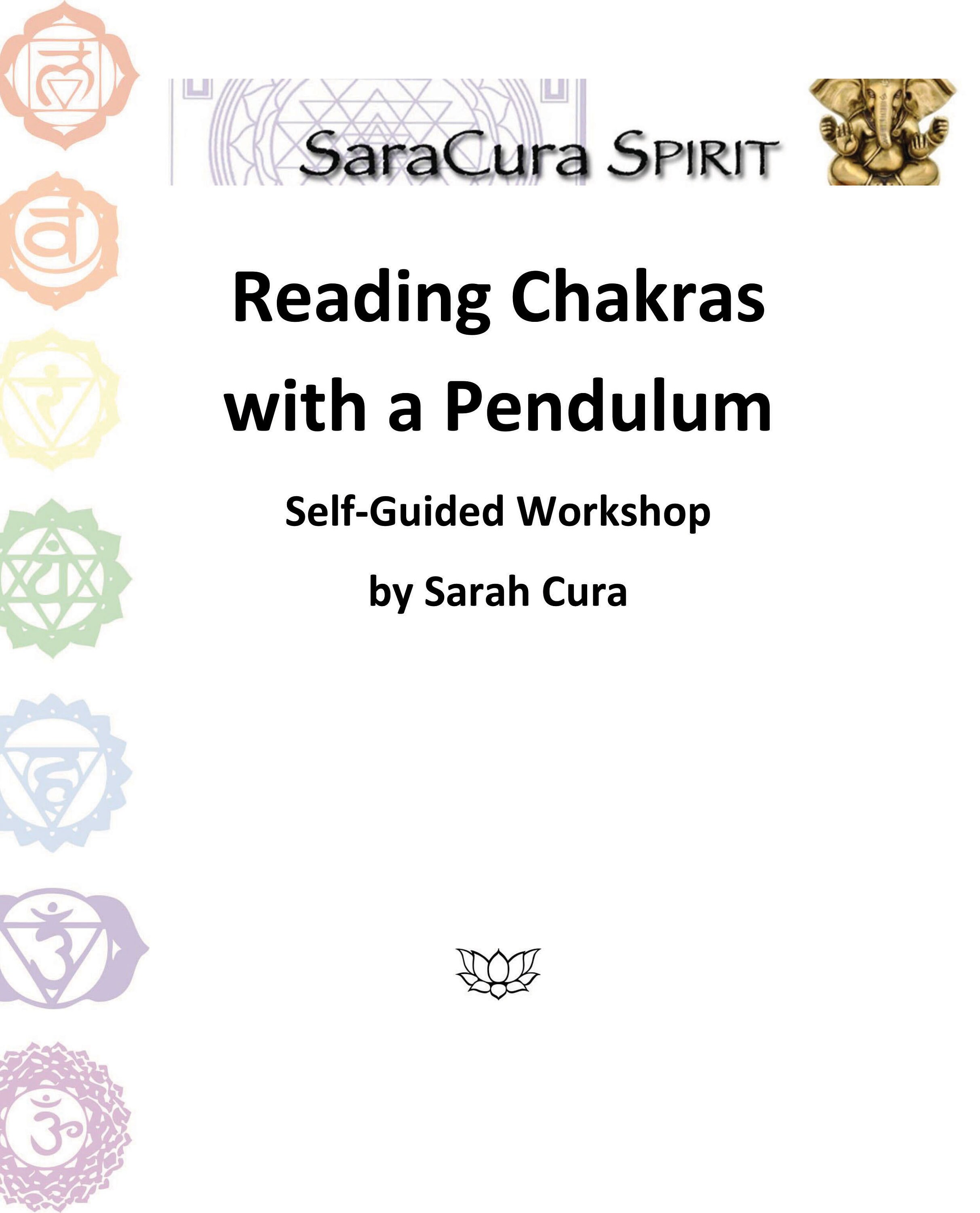 Reading Chakras With a Pendulum Self-guided Workshop Ebook | Etsy