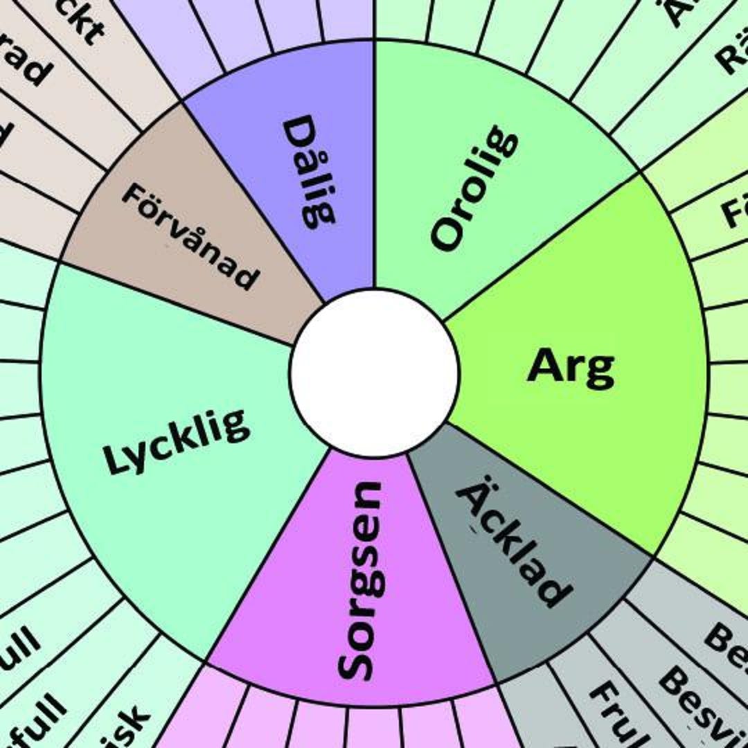 Swedish Feeling Wheel | Emotion Compass | Emotions Chart Poster ...