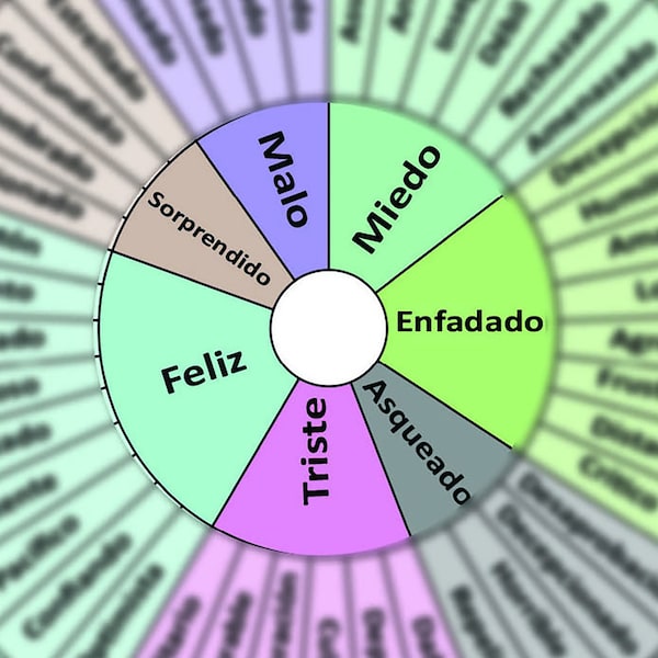 Spanish Emotion Wheel - Etsy