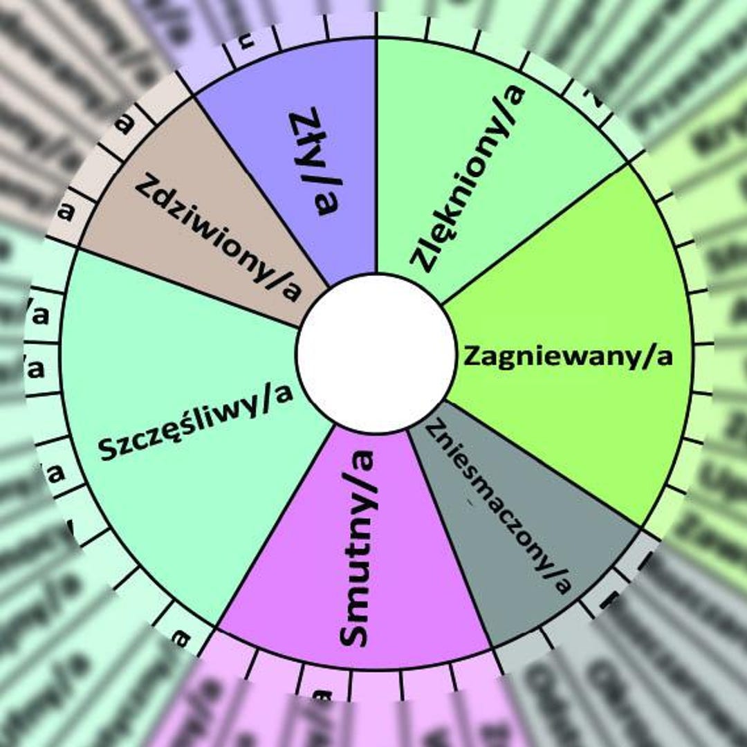 Polish Feeling Wheel | Emotion Compass | Emotions Chart Poster ...